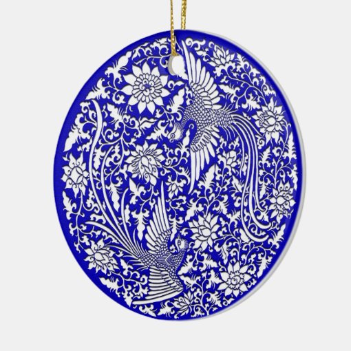 Chinese phoenix ceramic ornament | Zazzle