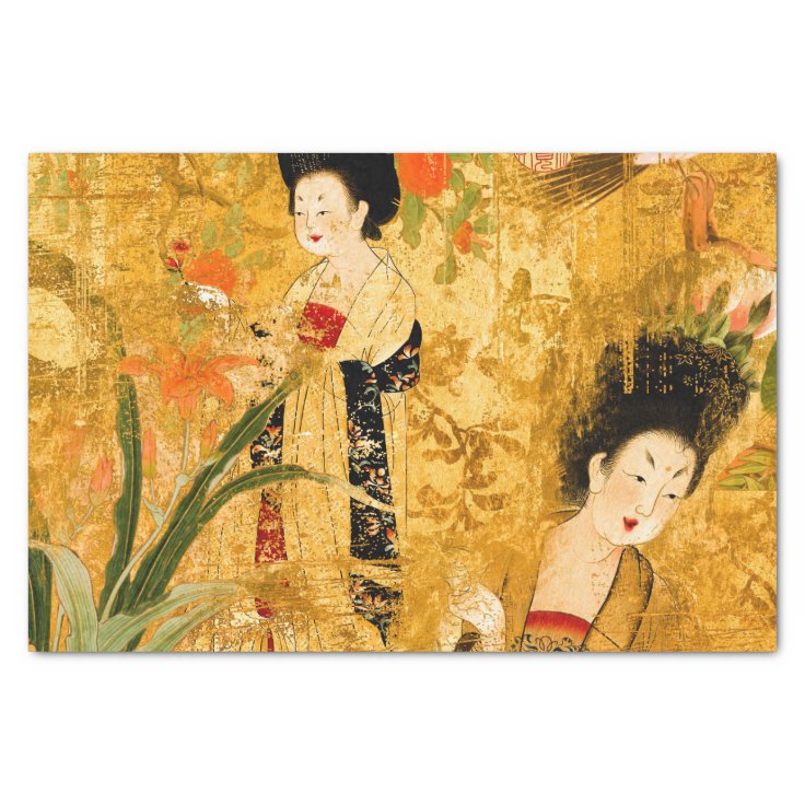 Chinese princesses 10lb Tissue Paper | Zazzle
