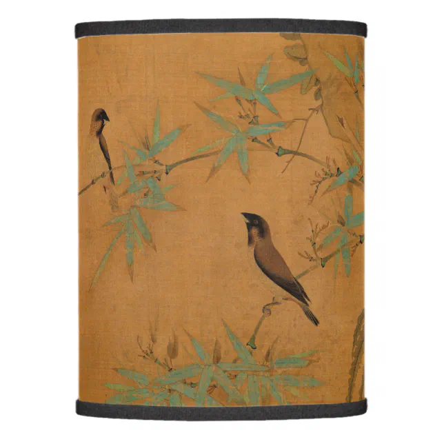 Chinese Song Dynasty Finches and bamboo Lamp Shade | Zazzle