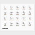 Chinese Take Out Christmas Fa Ra Ra Ra Ra Classic Round Sticker | Zazzle