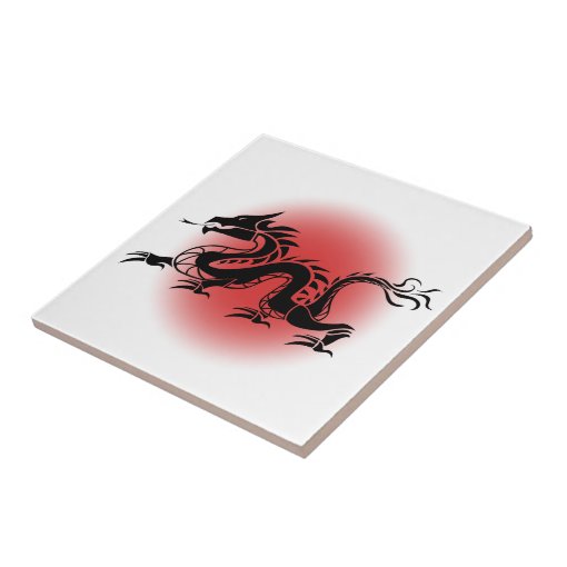 Chinese traditional dragon tile | Zazzle