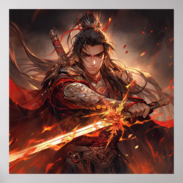 Chinese Warrior Poster | Zazzle