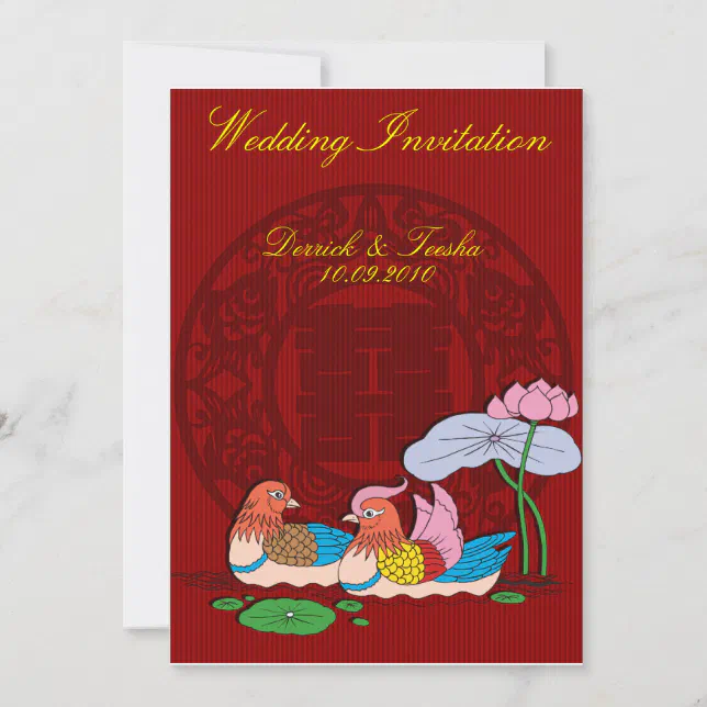 Chinese Wedding invitation card designed by Kanjiz | Zazzle