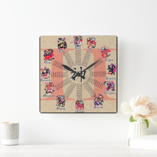 Chinese Zodiac Clock | Zazzle