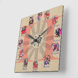 Chinese Zodiac Clock | Zazzle