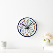Chinese Zodiac Wheel, Chinese New Year Round Clock | Zazzle