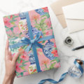 Chinoiserie Floral Pattern Wrapping Paper | Zazzle