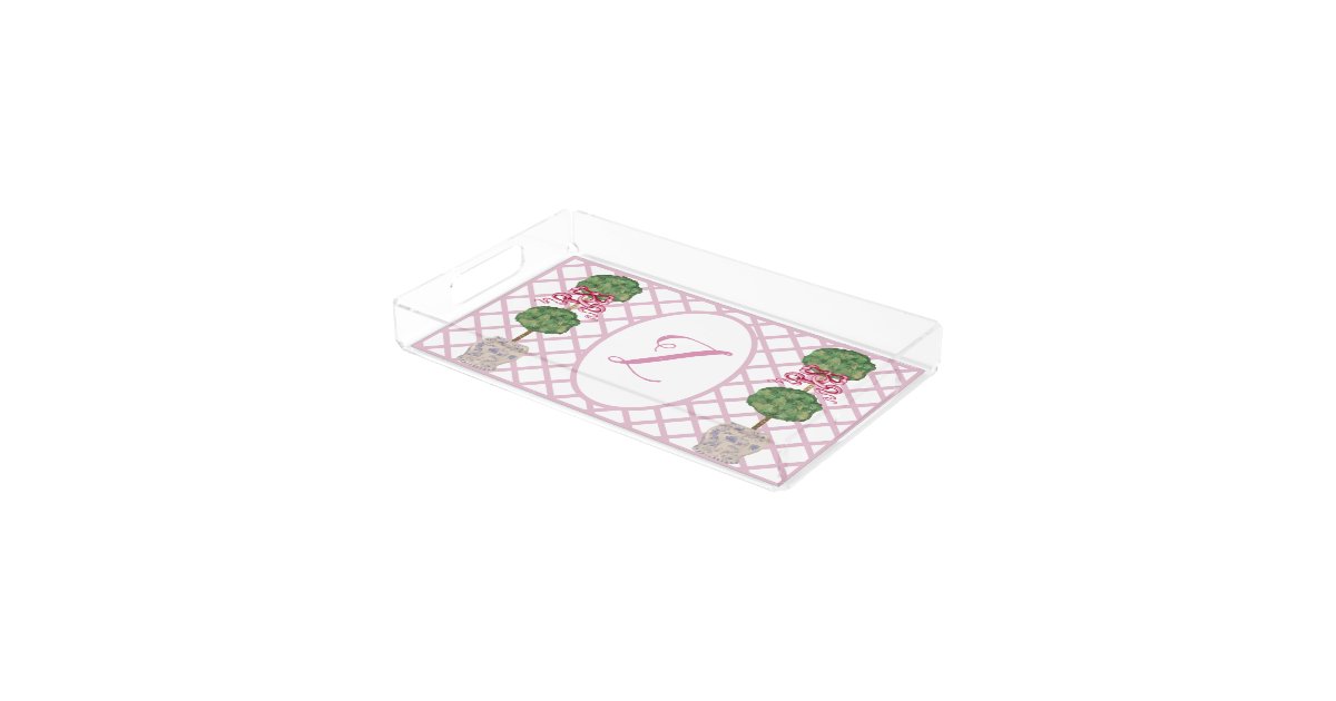 Chinoiserie Ginger Jar Jars Topiary Acrylic Tray | Zazzle