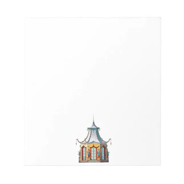 Chinoiserie Pagoda Notepad | Zazzle