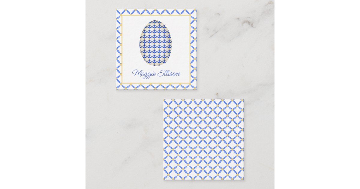 Chinoiserie Watercolor Chic Eggs Gift Enclosure N Note Card | Zazzle