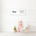 Chinook army helicopter cartoon illustration banner | Zazzle
