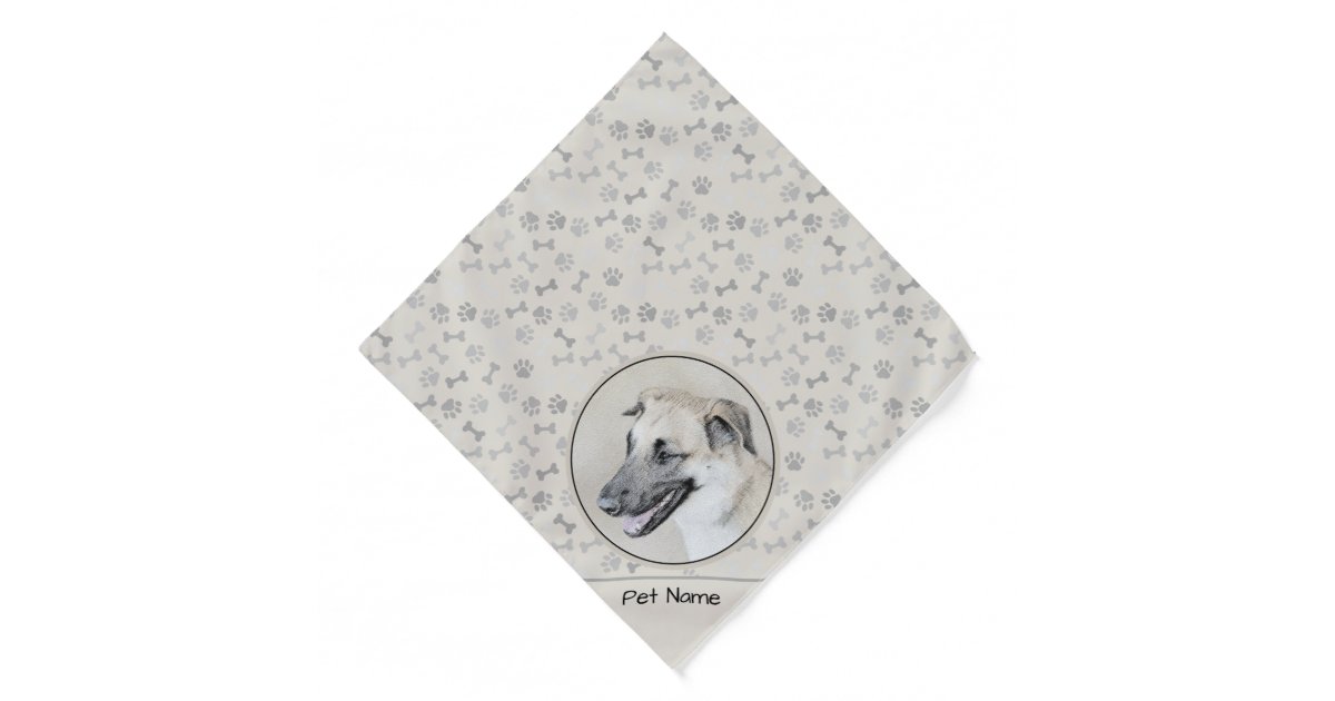 Chinook Helicopter Ear Painting Original Dog Art Bandana | Zazzle