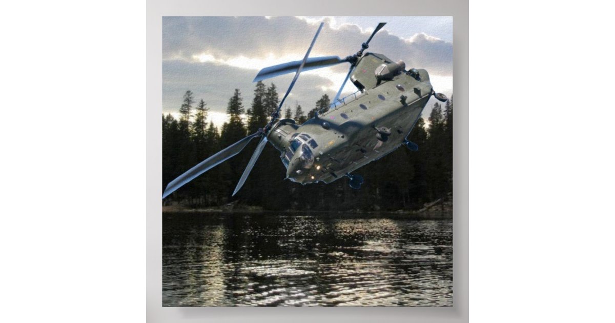 CHINOOK HELICOPTER POSTER | Zazzle