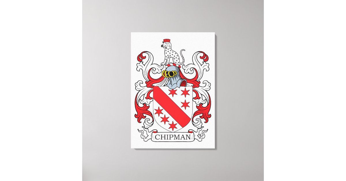 Chipman Family Crest Canvas Print | Zazzle