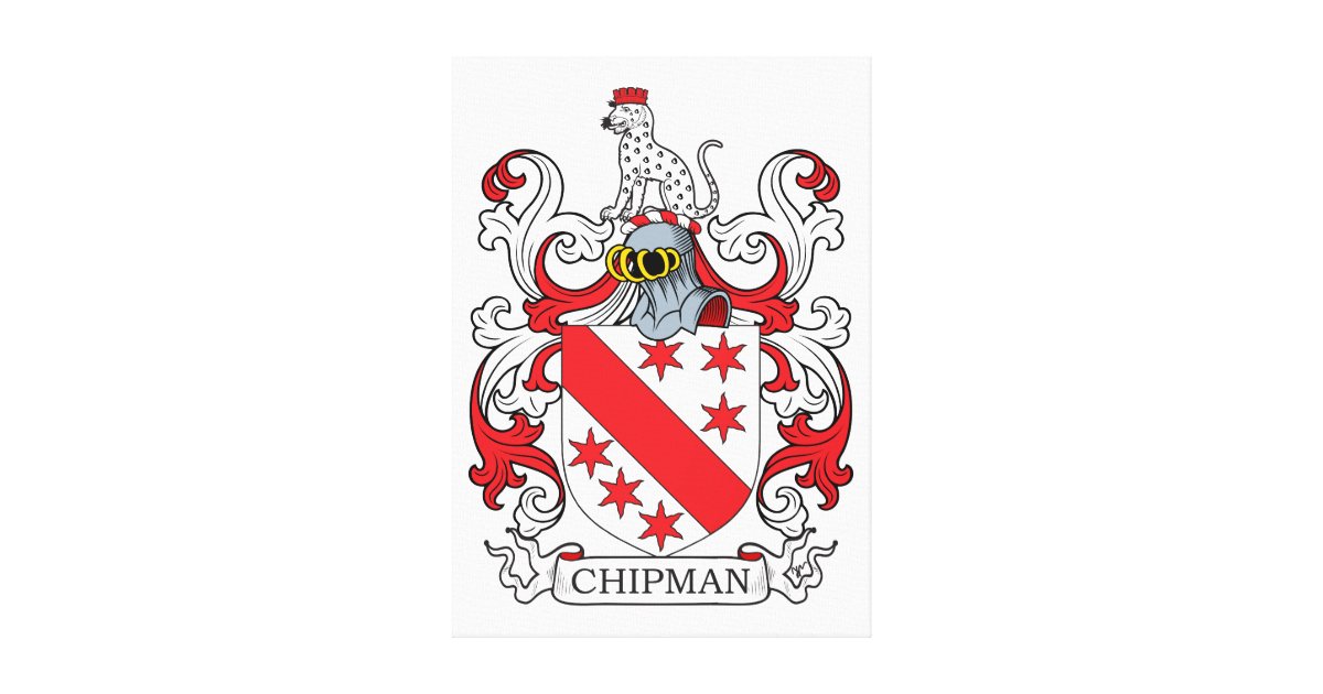 Chipman Family Crest Canvas Print | Zazzle