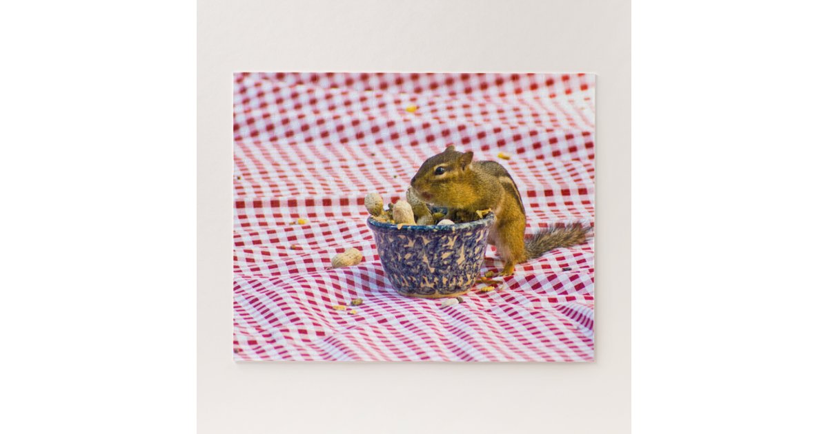 Chipmunk Picnic Jigsaw Puzzle | Zazzle