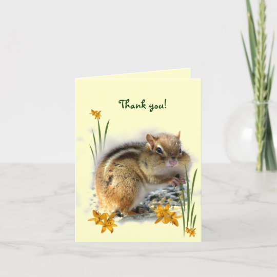 Chipmunk's Thank You | Zazzle.com