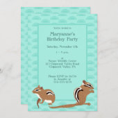 Chipmunks Themed Birthday Party Custom Invitation | Zazzle