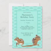 Chipmunks Themed Birthday Party Custom Invitation | Zazzle