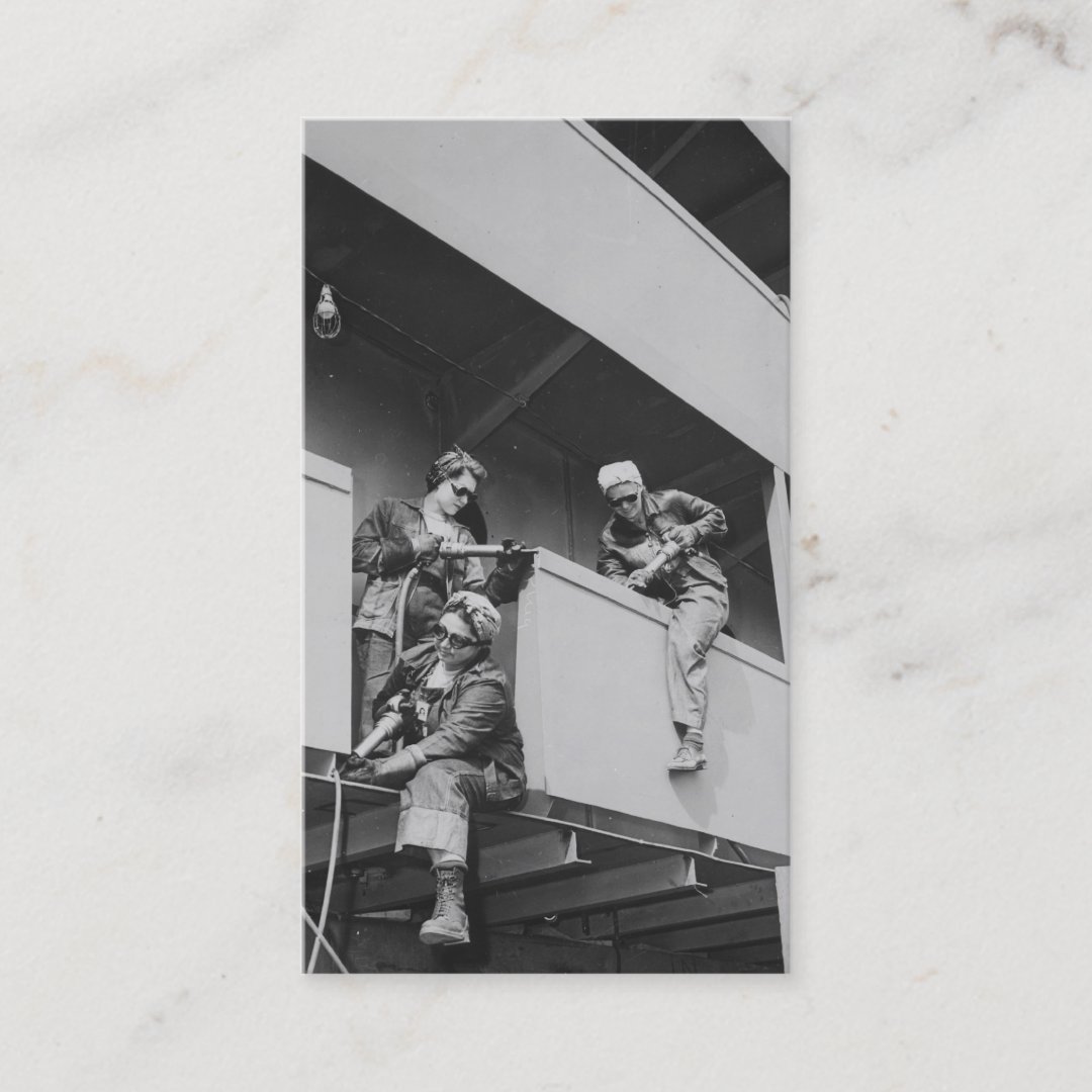 Chipping Slag Off a Ship Business Card | Zazzle