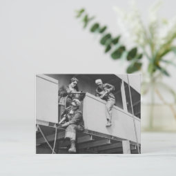 Chipping Slag Off a Ship Postcard | Zazzle