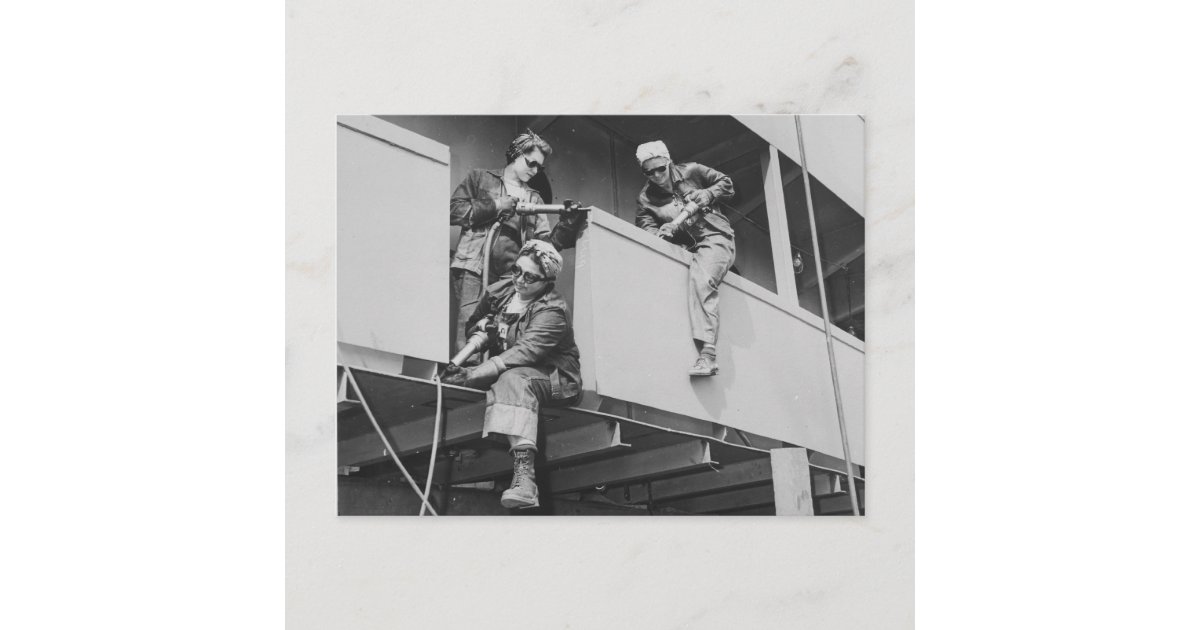 Chipping Slag Off a Ship Postcard | Zazzle