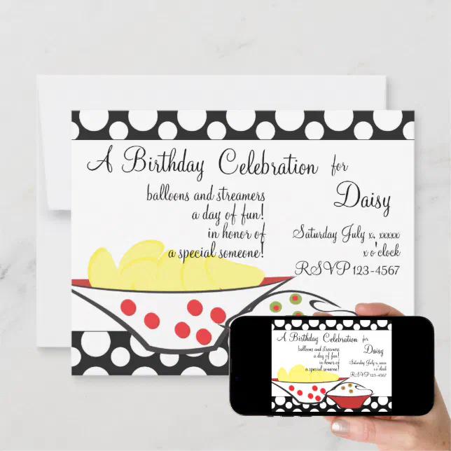 Chips and Dips Invitation | Zazzle