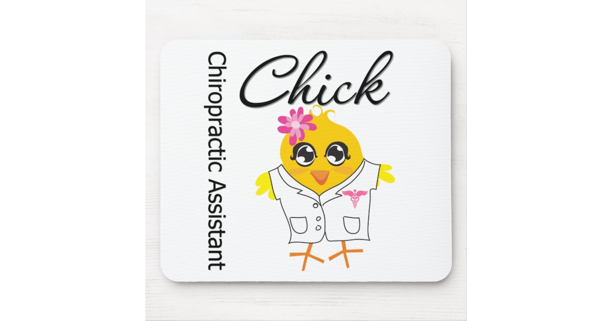 Chiropractic Assistant Chick Mouse Pad | Zazzle