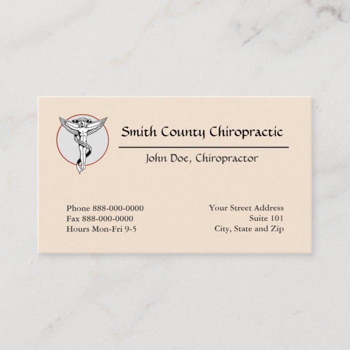 Chiropractic Chiropractor Business Card | Zazzle