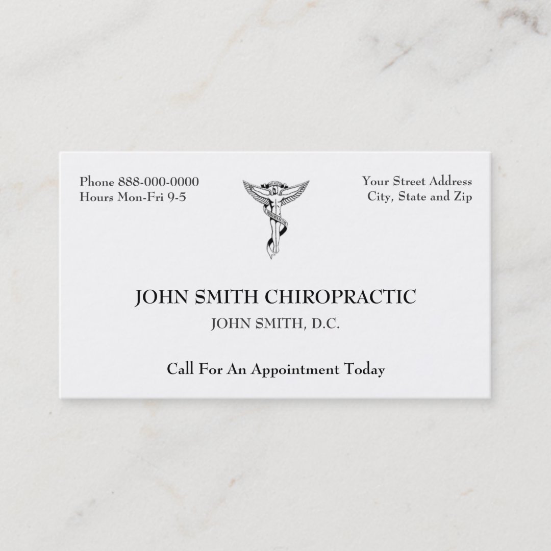 Chiropractic Chiropractor Business Card | Zazzle