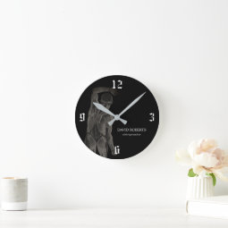 Chiropractic Chiropractor Massage Spa Therapist Round Clock | Zazzle