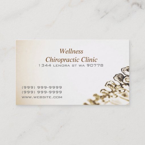 Chiropractic Clinic Business Card / Health | Zazzle