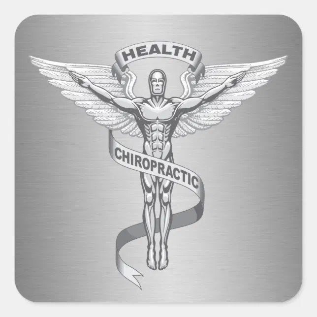 Chiropractic Emblem Logo Stickers | Zazzle
