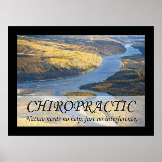 Chiropractic Quotes & Sayings Nature Poster | Zazzle.com
