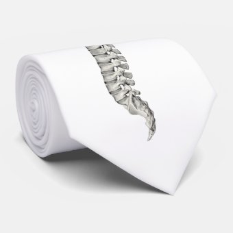 Chiropractic Spine Necktie | Zazzle
