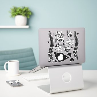 Chiropractic Stickers, Chiropractor, Laptop Sticker | Zazzle