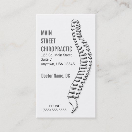 Chiropractor / Appointment Card | Zazzle.com
