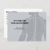 Chiropractor Appointment Reminder Modern Anatomy Postcard | Zazzle