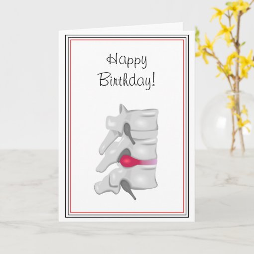 Chiropractor Back Surgeon Birthday Card | Zazzle