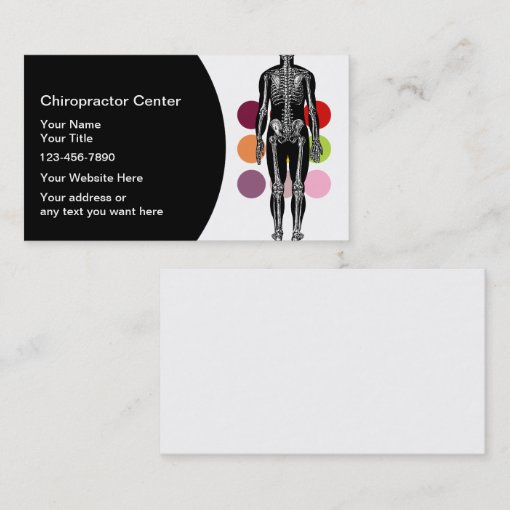 Chiropractor Business Cards | Zazzle