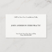 Chiropractor Chiropractic Business Card | Zazzle