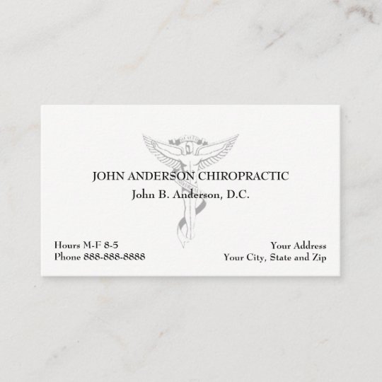Chiropractor Chiropractic Business Card | Zazzle.com