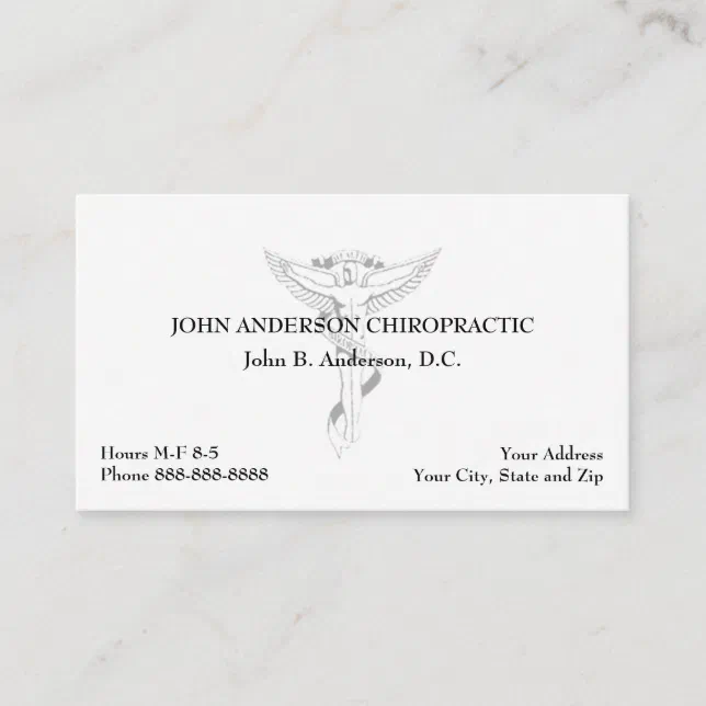 Chiropractor Chiropractic Business Card | Zazzle