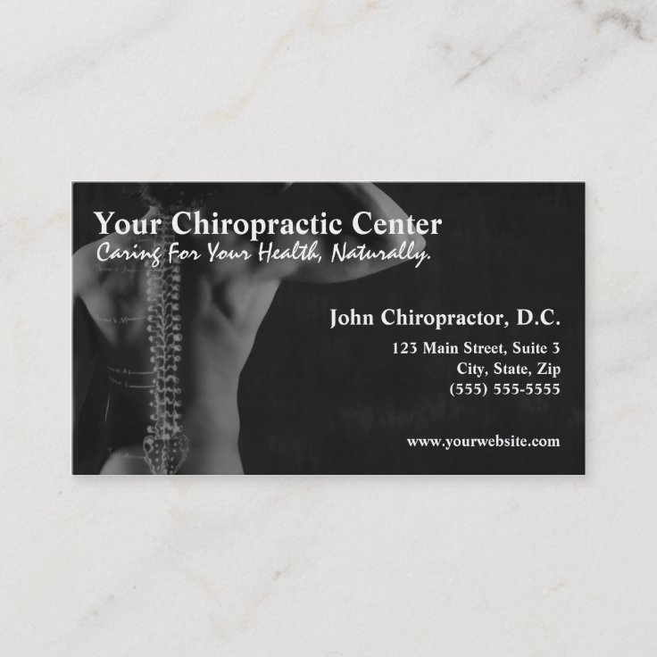 Chiropractor Chiropractic Business Cards | Zazzle