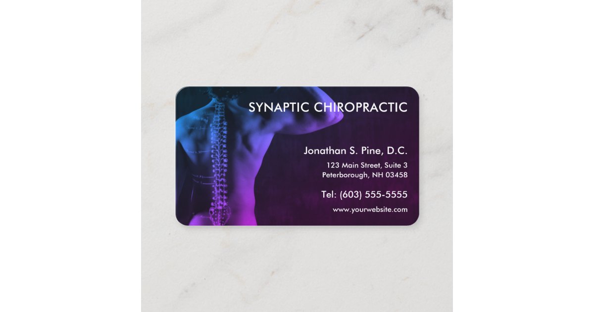 Chiropractor Chiropractic Business Cards | Zazzle
