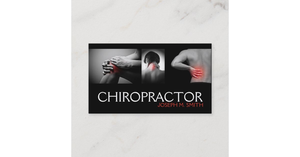 Chiropractor Chiropractic Health Business Card | Zazzle
