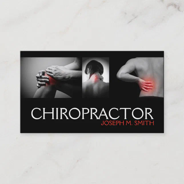 Chiropractor Chiropractic Health Business Card | Zazzle