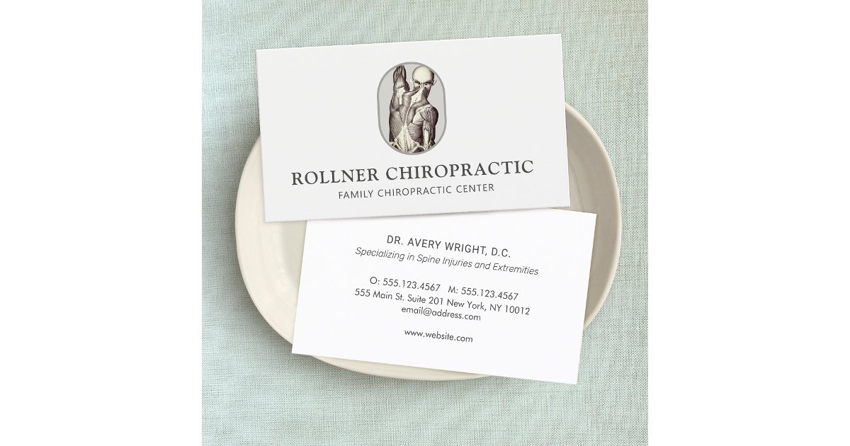 Chiropractor Chiropractic Spinal Injury Business Card | Zazzle