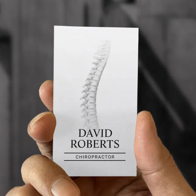 Chiropractor Chiropractic Spine Adjust Therapist Business Card | Zazzle