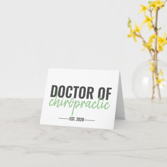 Chiropractor Graduation Card, DC Graduation Card | Zazzle